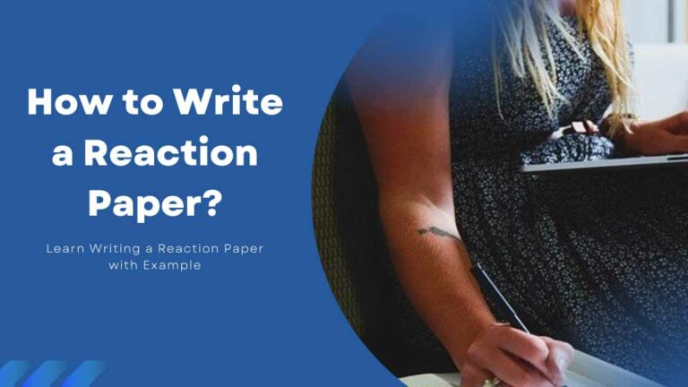 Learn How To Write A Reaction Paper With Example Edumagnate
